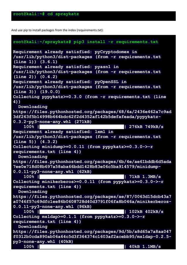 Spraykatz installation & basic usage | PDF