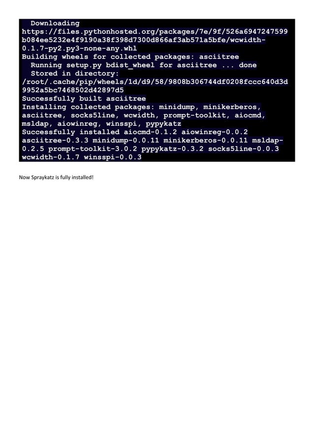 Spraykatz installation & basic usage | PDF