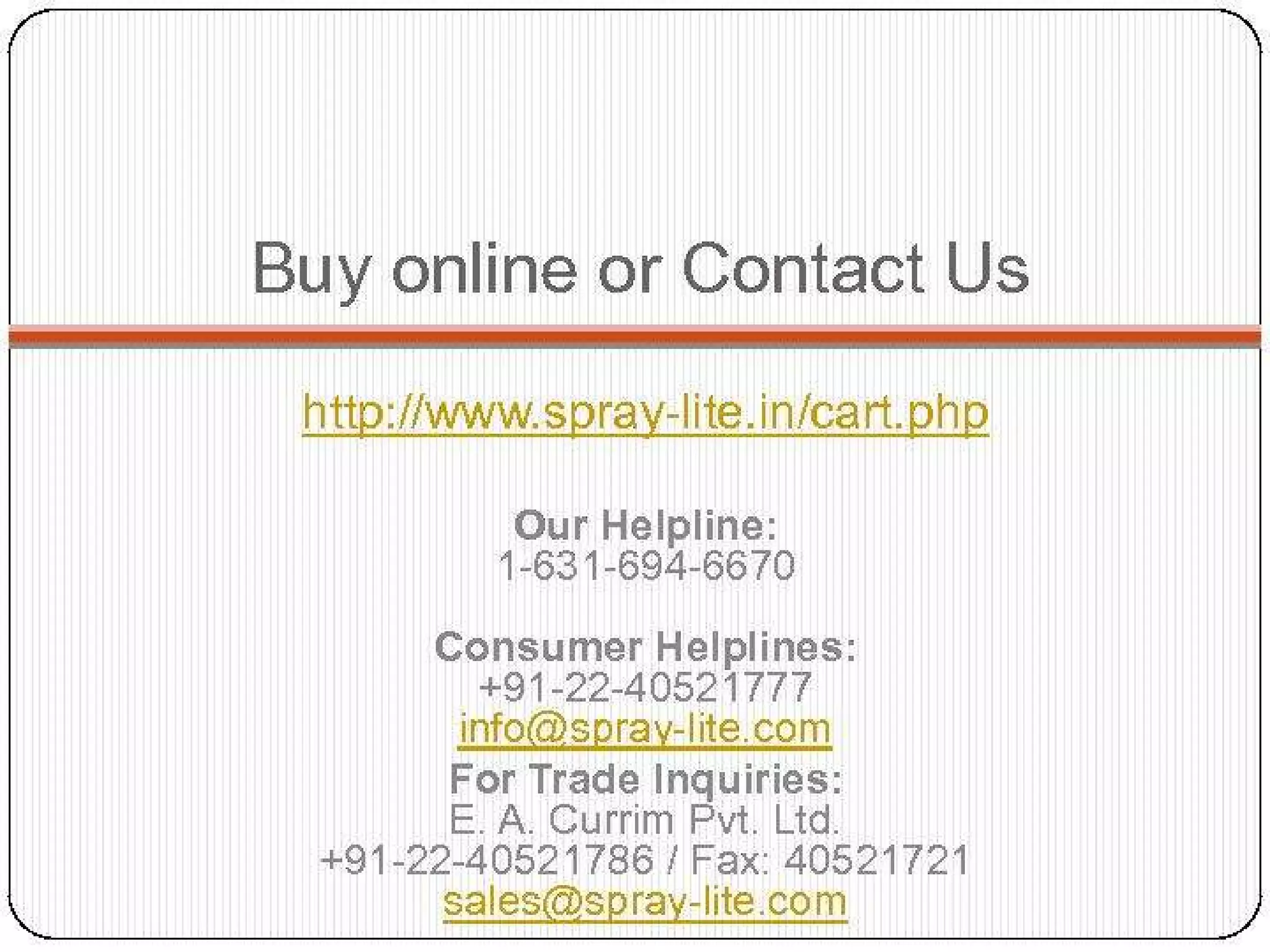 Spraylite cooking spray | PDF