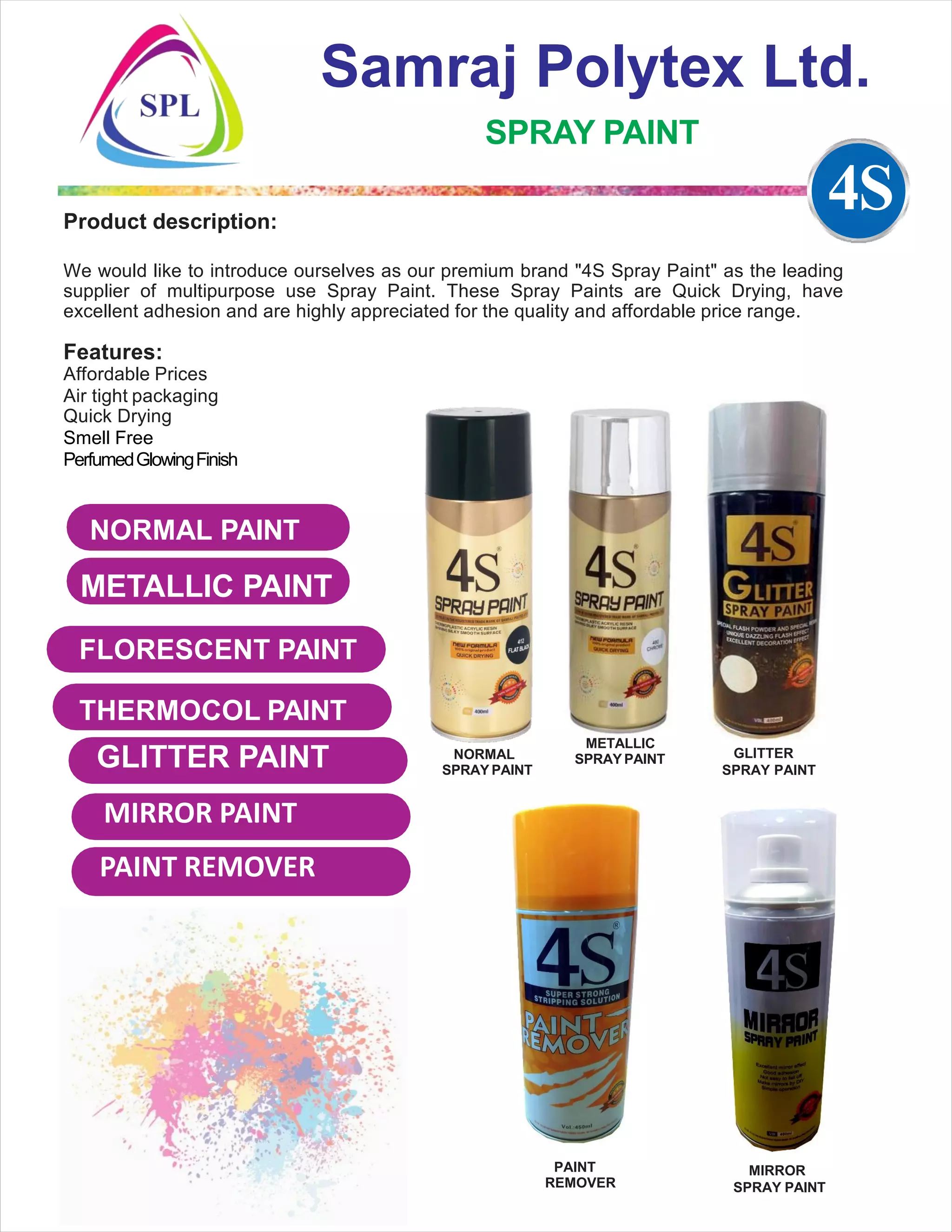 4S Spray Paint | PDF