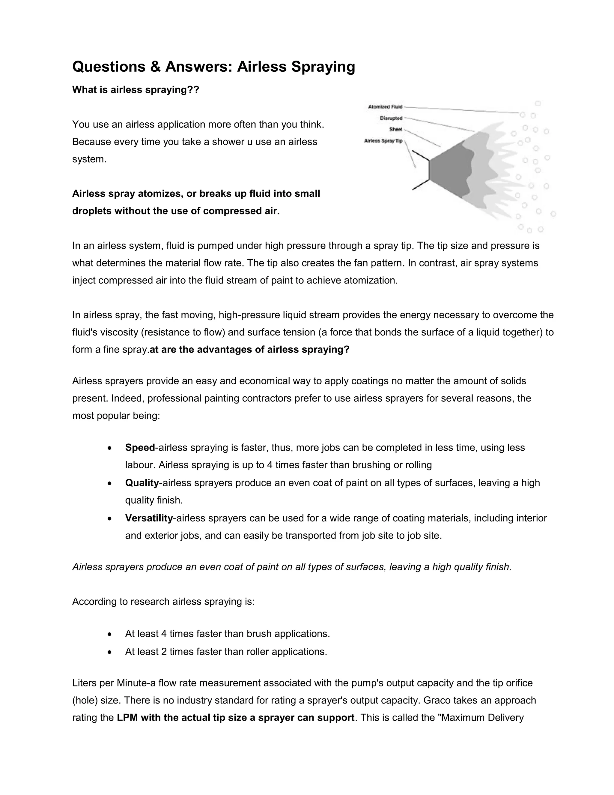 Airless Spray Techniques | PDF