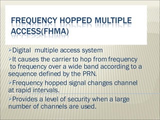 Spread Spectrum Multiple Access | PPT