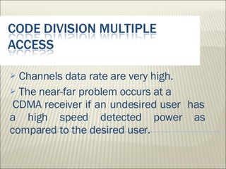 Spread Spectrum Multiple Access | PPT