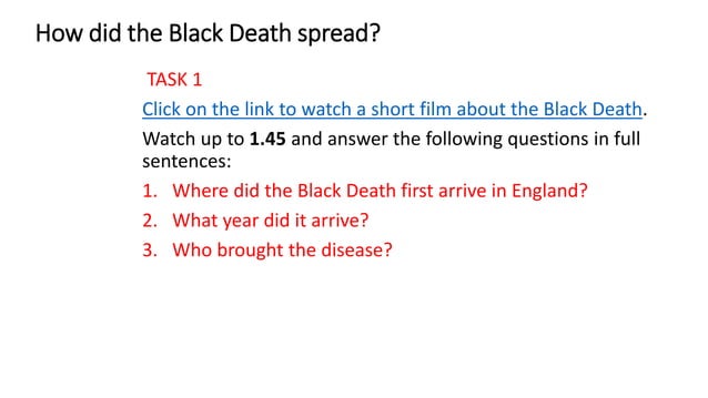 Spread_and_symptoms_of_the_Black_Death_Ruth_Lingard.pptx | Infectious ...