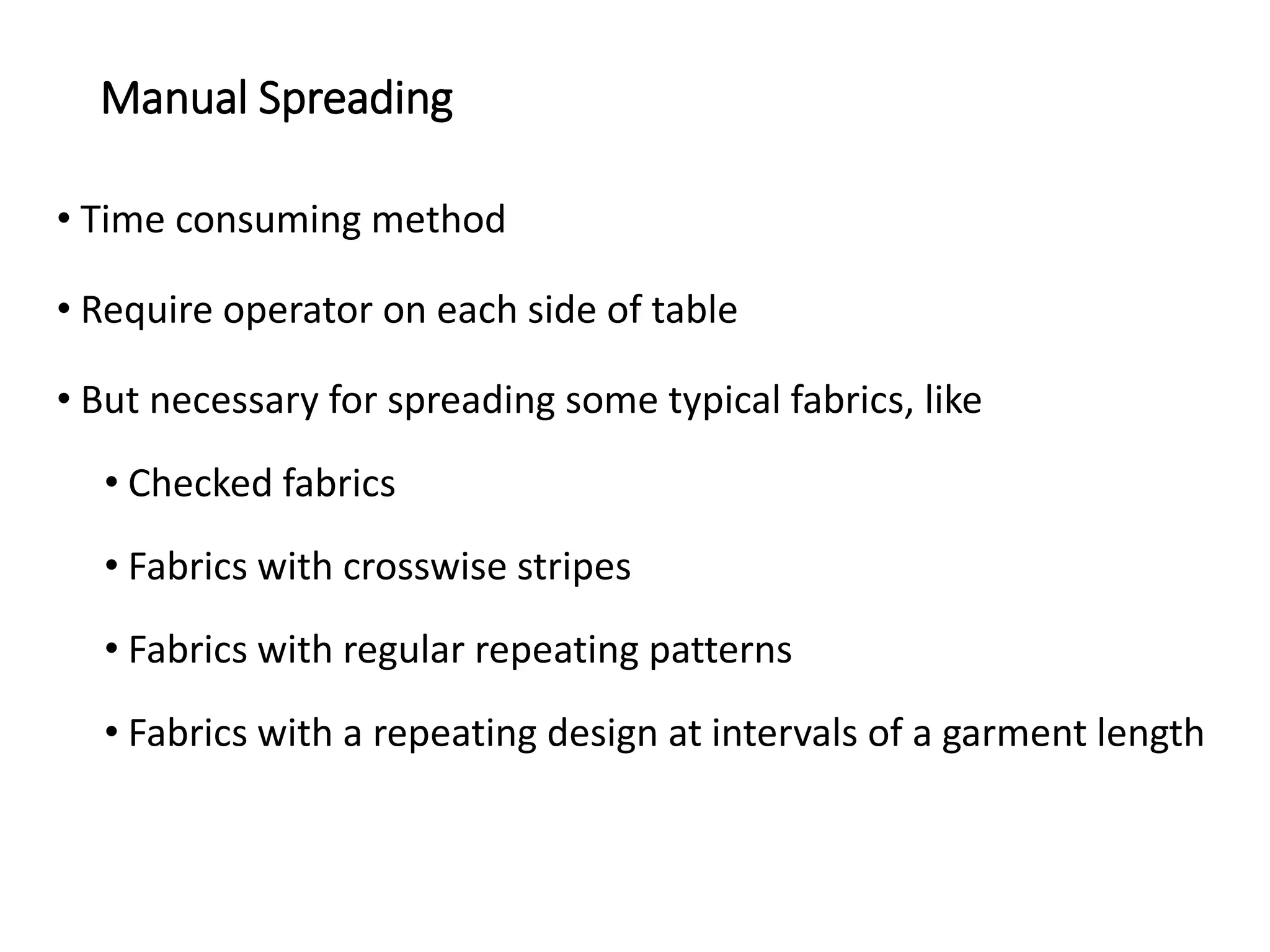 Fabric Spreading | PDF