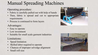 Spreading and cutting machines | PPTX