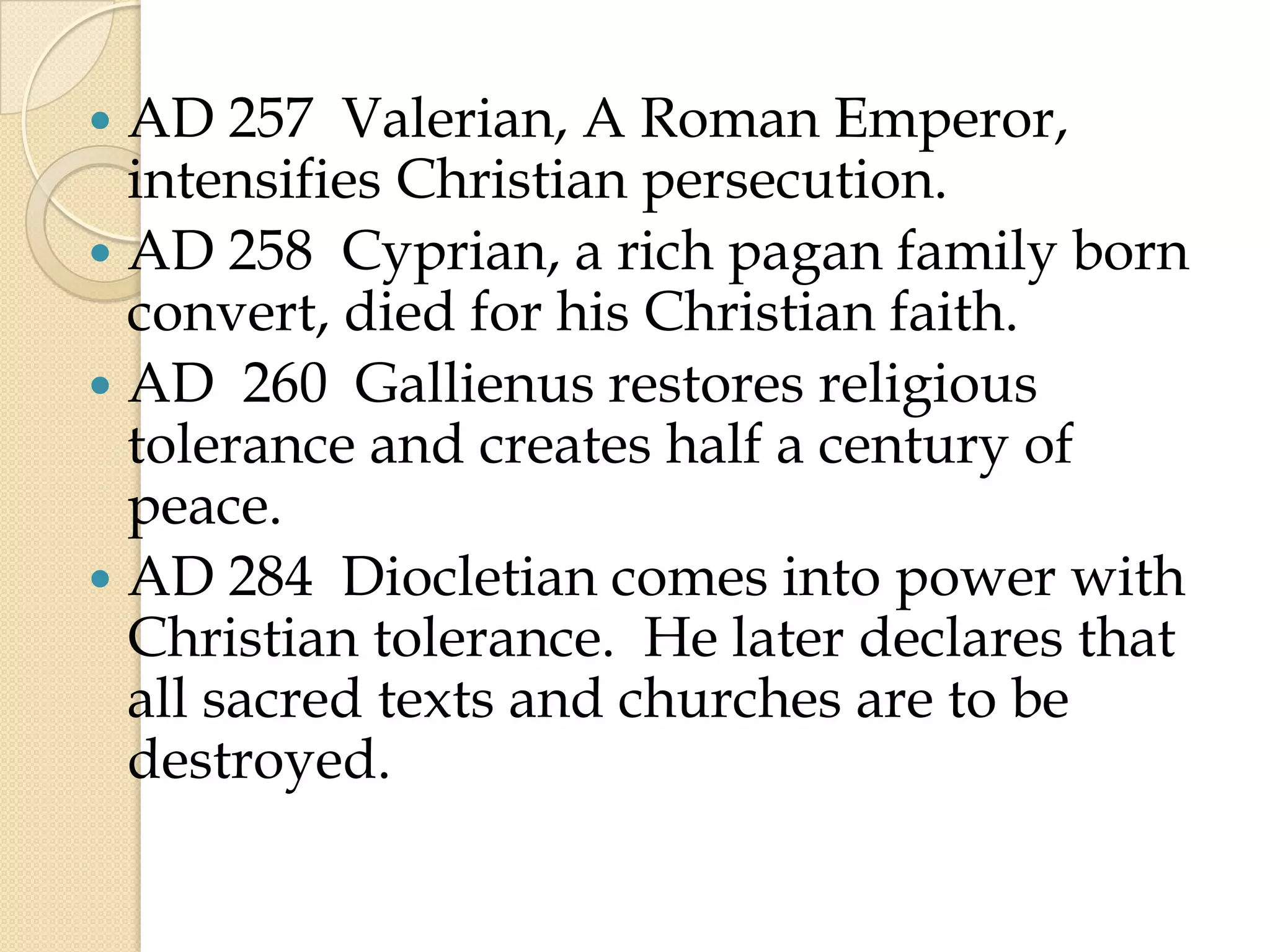 Spread of christianity timeline | PPT