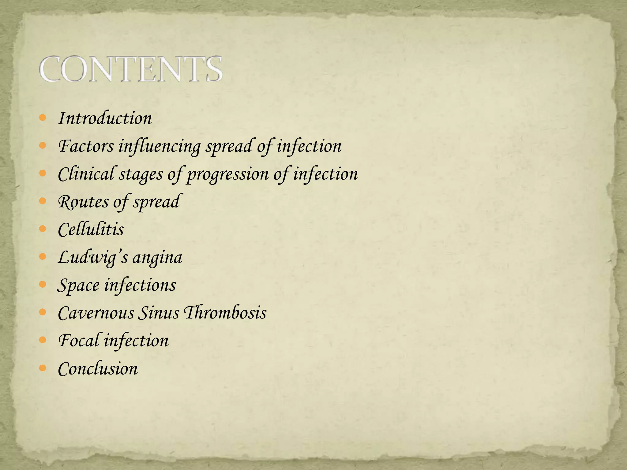 Spread of Oral Infection | PPTX