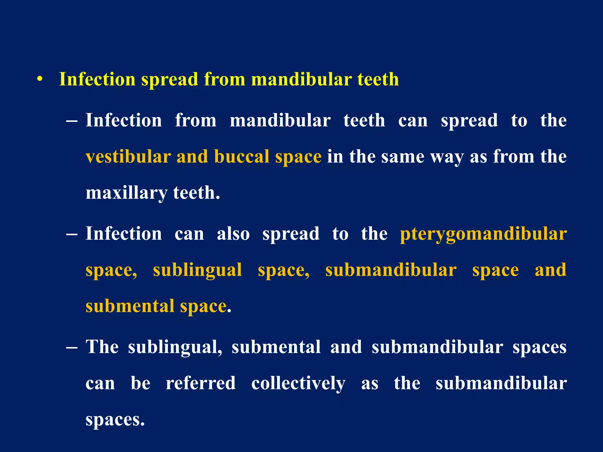 Spread of oral infections | PPTX