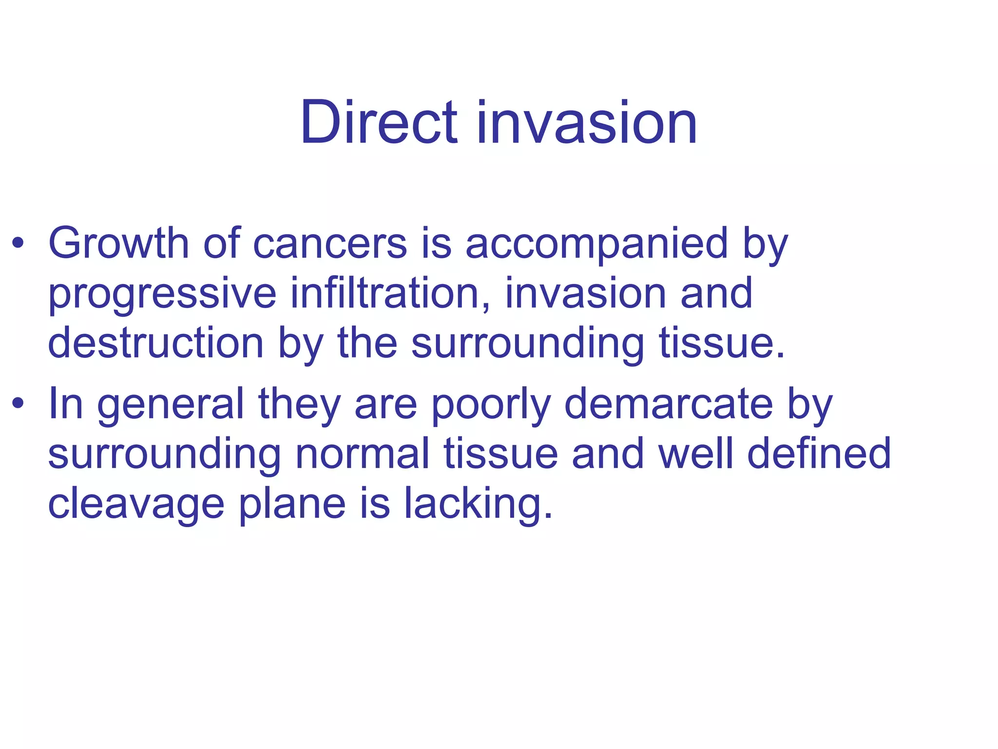 Spread of tumours | PPT