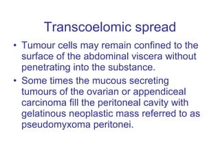 Spread of tumours | PPT