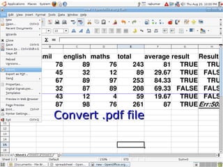 OpenOffice-SpreadSheet | PPT