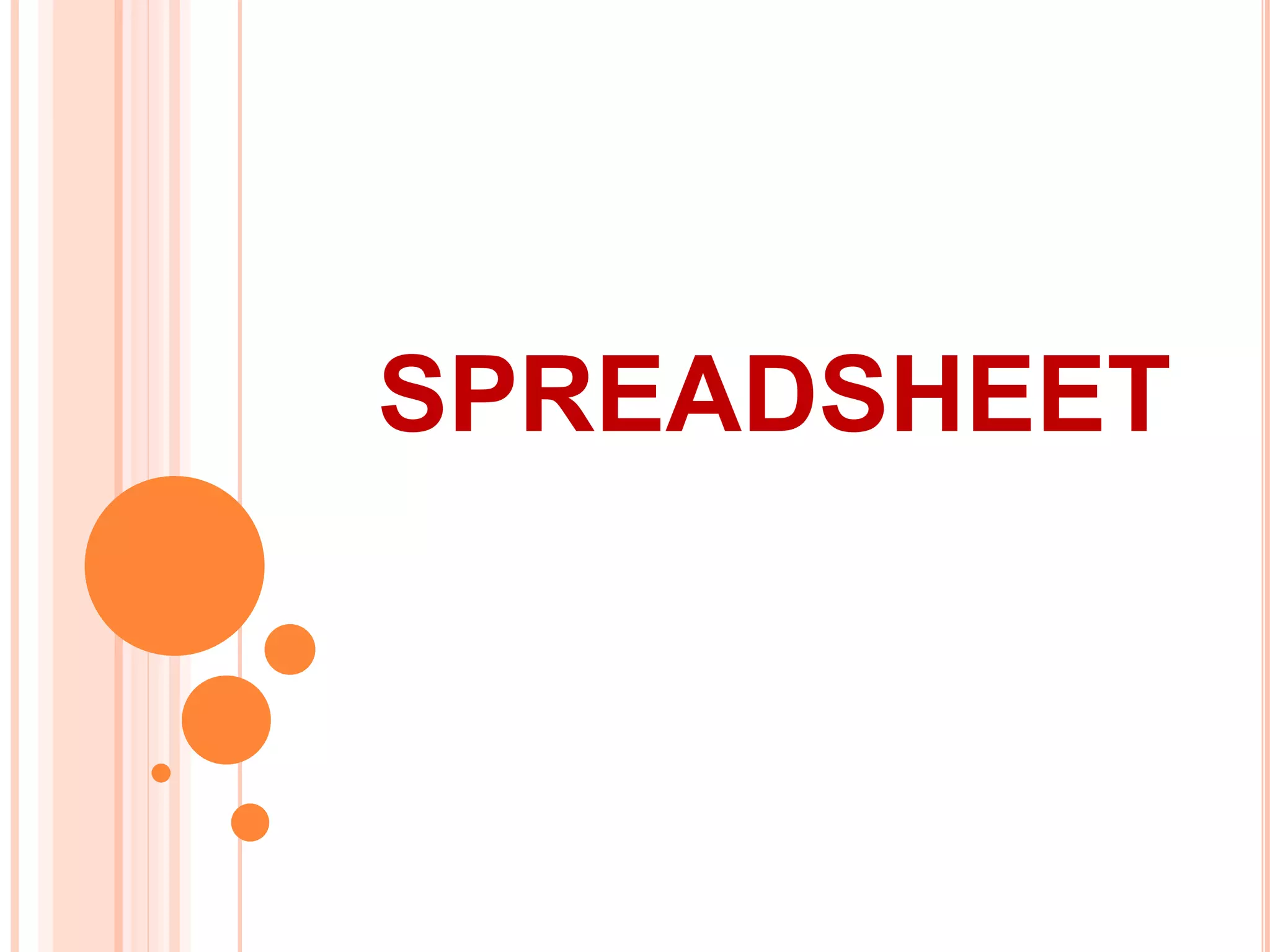Spreadsheet | PPTX