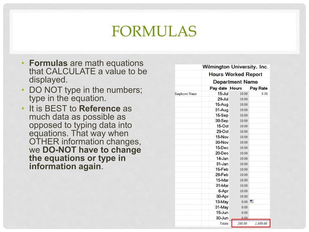 'Spreadsheet' | PPTX | Computer Software and Applications | Computing