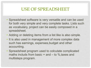 'Spreadsheet' | PPTX
