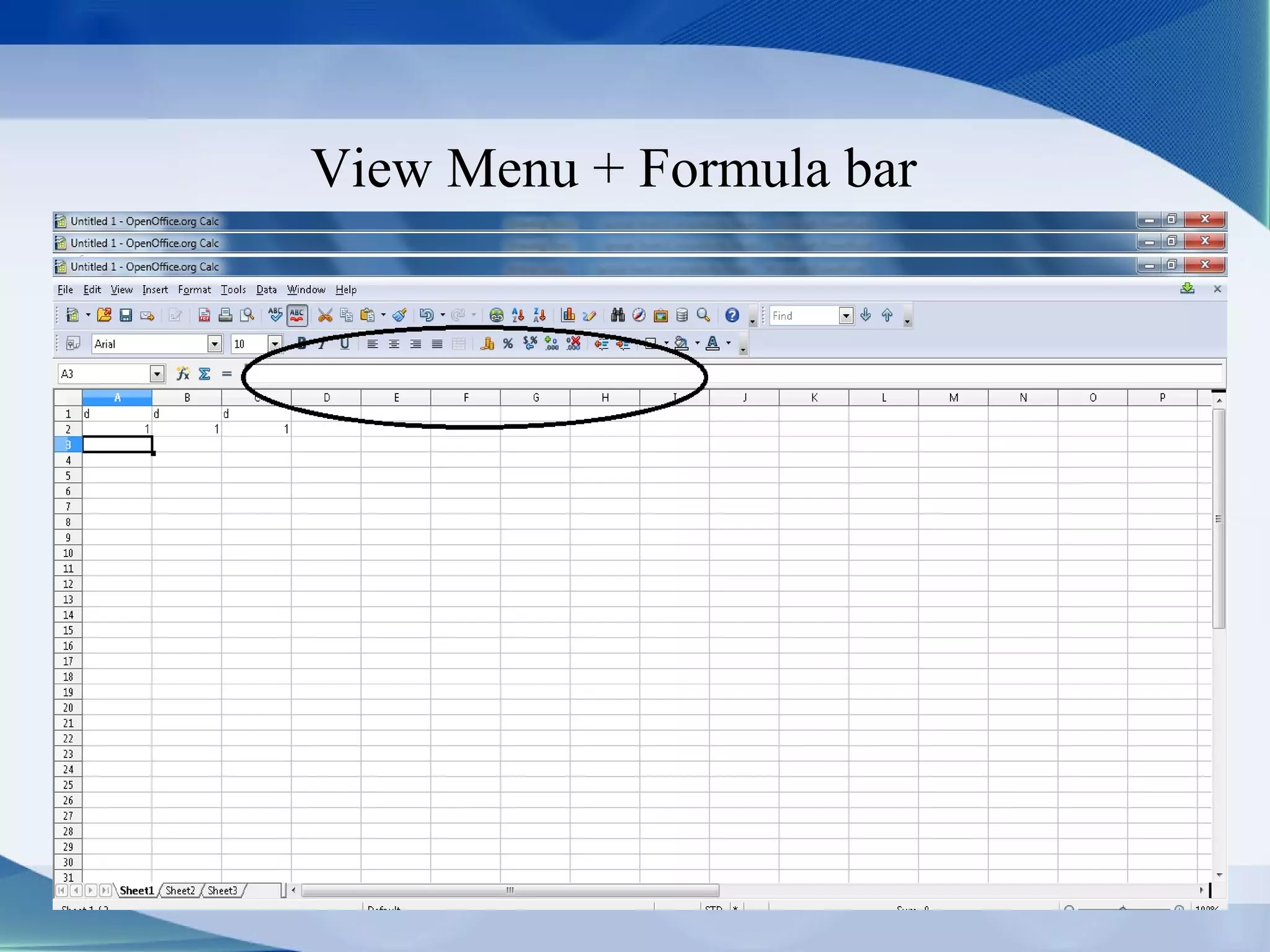Apache Open Office Spreadsheet - R.D.Sivakumar | PPT