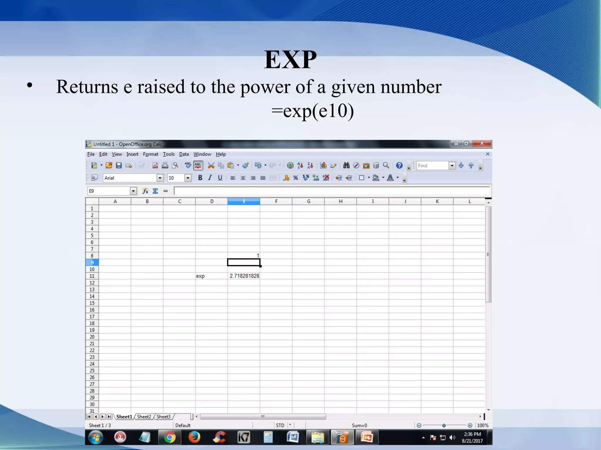 Apache Open Office Spreadsheet - R.D.Sivakumar | PPT