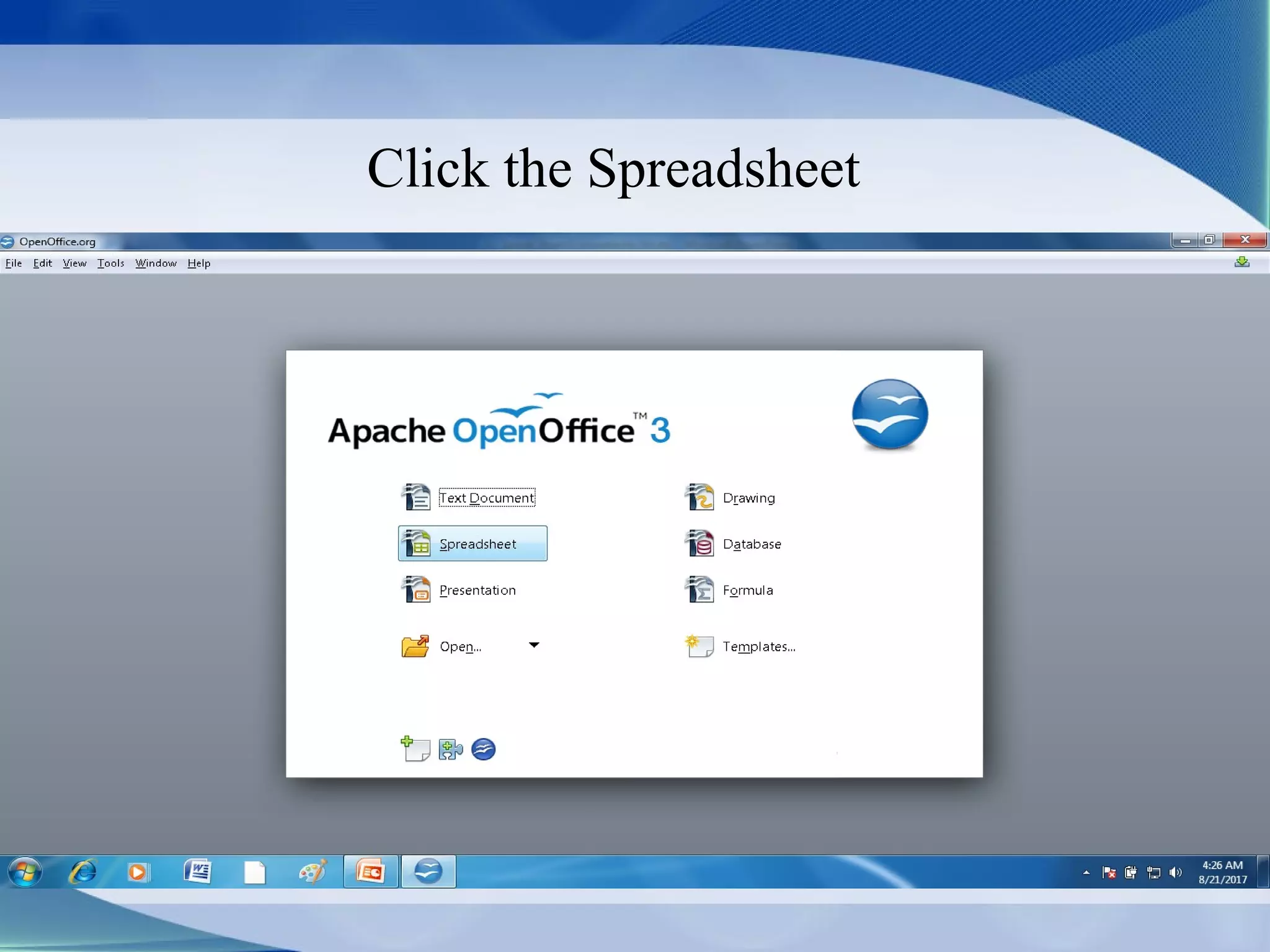Apache Open Office Spreadsheet - R.D.Sivakumar | PPT