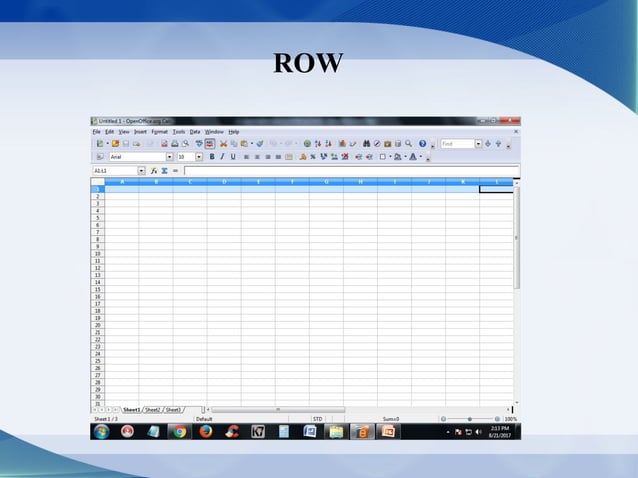 Apache Open Office Spreadsheet - R.D.Sivakumar | PPT