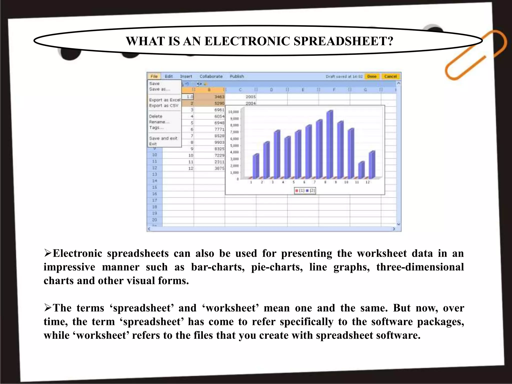 Spreadsheet Introduction - R.D.Sivakumar | PPT