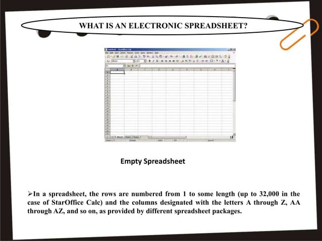 Spreadsheet Introduction - R.D.Sivakumar | PPT