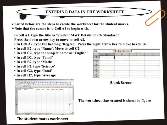Working with Star Office CALC - R.D.Sivakumar | PPTX | Computing ...