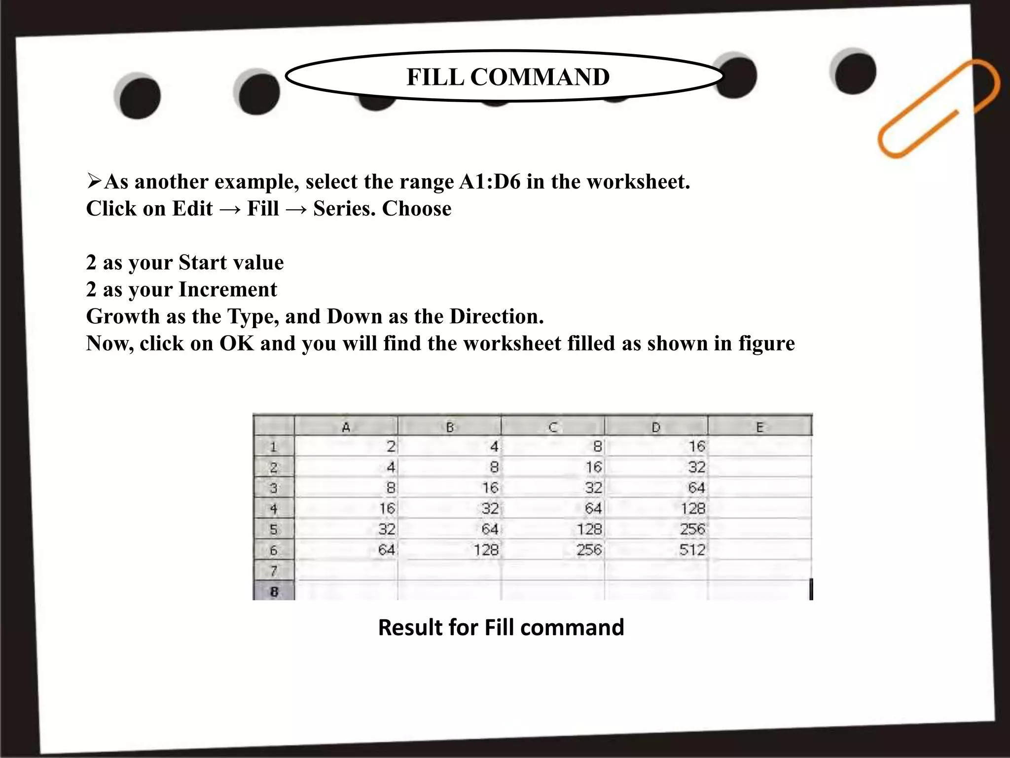 Fill Command - R.D.Sivakumar | PPT