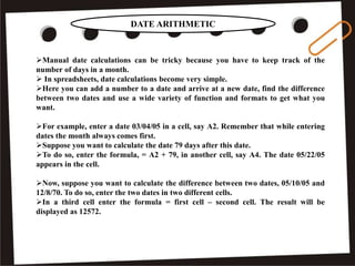 Date Arithmetic - R.D.Sivakumar | PPTX | Technology & Computing