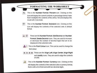 Formatting the Worksheet - R.D.Sivakumar | PPTX