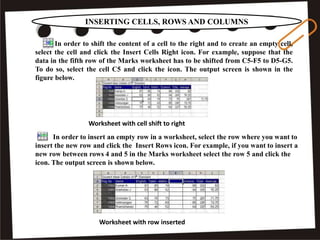 Inserting Cells, Rows and Columns - R.D.Sivakumar | PPT