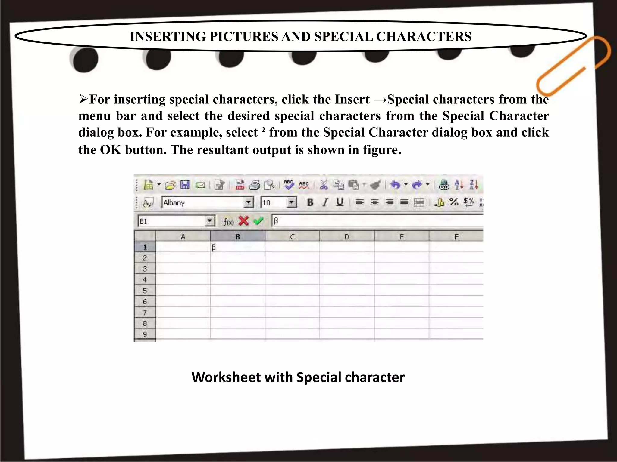 Inserting Pictures and Special Characters - R.D.Sivakumar | PPT