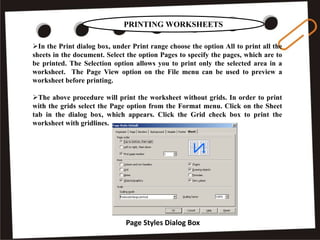 Printing Worksheets - R.D.Sivakumar | PPTX