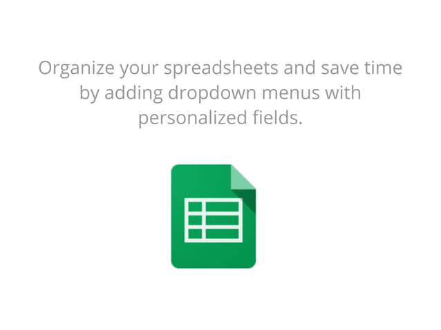 Tips for Google Apps: Spreadsheet Dropdowns | PPT