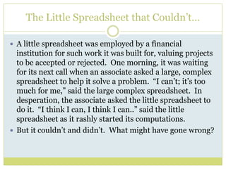 Spreadsheet Errors | PPT
