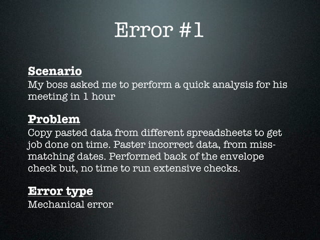 Spreadsheet Errors Nm | PPT