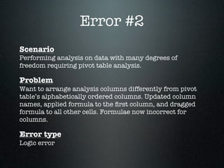 Spreadsheet Errors Nm | PPT