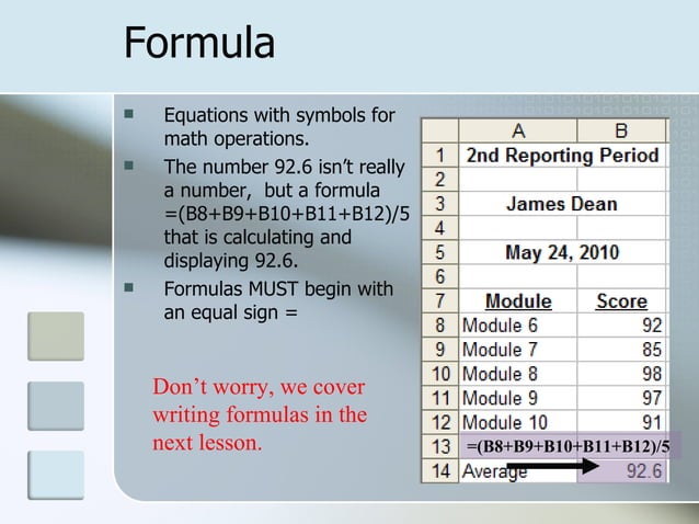 Spreadsheet fundamentals | PPT