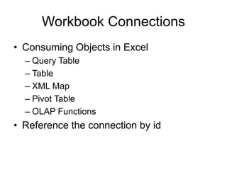 Spreadsheet ml subject workbook connections | PPT
