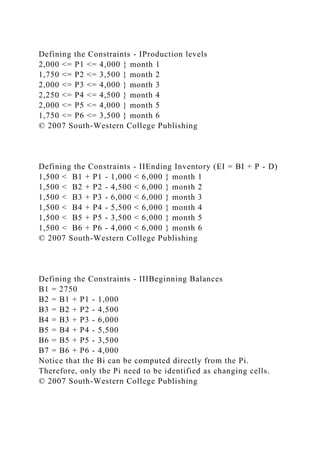 Spreadsheet Modeling & Decision AnalysisA Practical .docx