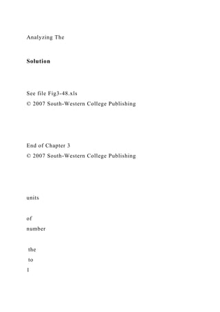 Spreadsheet Modeling & Decision AnalysisA Practical .docx