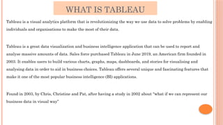 spreadsheet module 3.pptx data nanalytics and tableau | PPTX