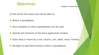 Spreadsheet Purposes | PPT