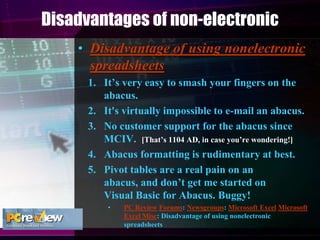 Spreadsheets 2007/2010 version | PPT