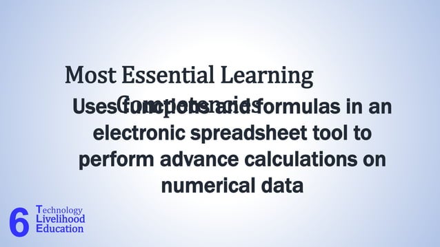 Spreadsheets | PPTX | Computing | Technology & Computing