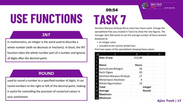IGCSE ICT (0417/0983) - Spreadsheets - Ajiro Tech | PDF