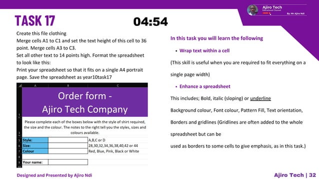 IGCSE ICT (0417/0983) - Spreadsheets - Ajiro Tech | PDF IGCSE ICT (0417/0983) - Spreadsheets - Ajiro Tech | PDF