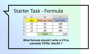 Spreadsheets - Functions in Microsoft Excel.pptx