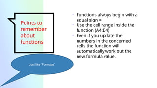Spreadsheets - Functions in Microsoft Excel.pptx