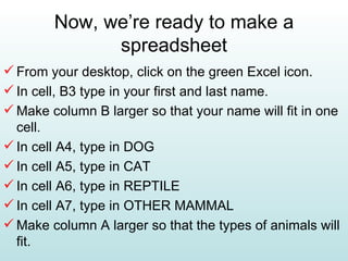 Spreadsheets made easy | PPT