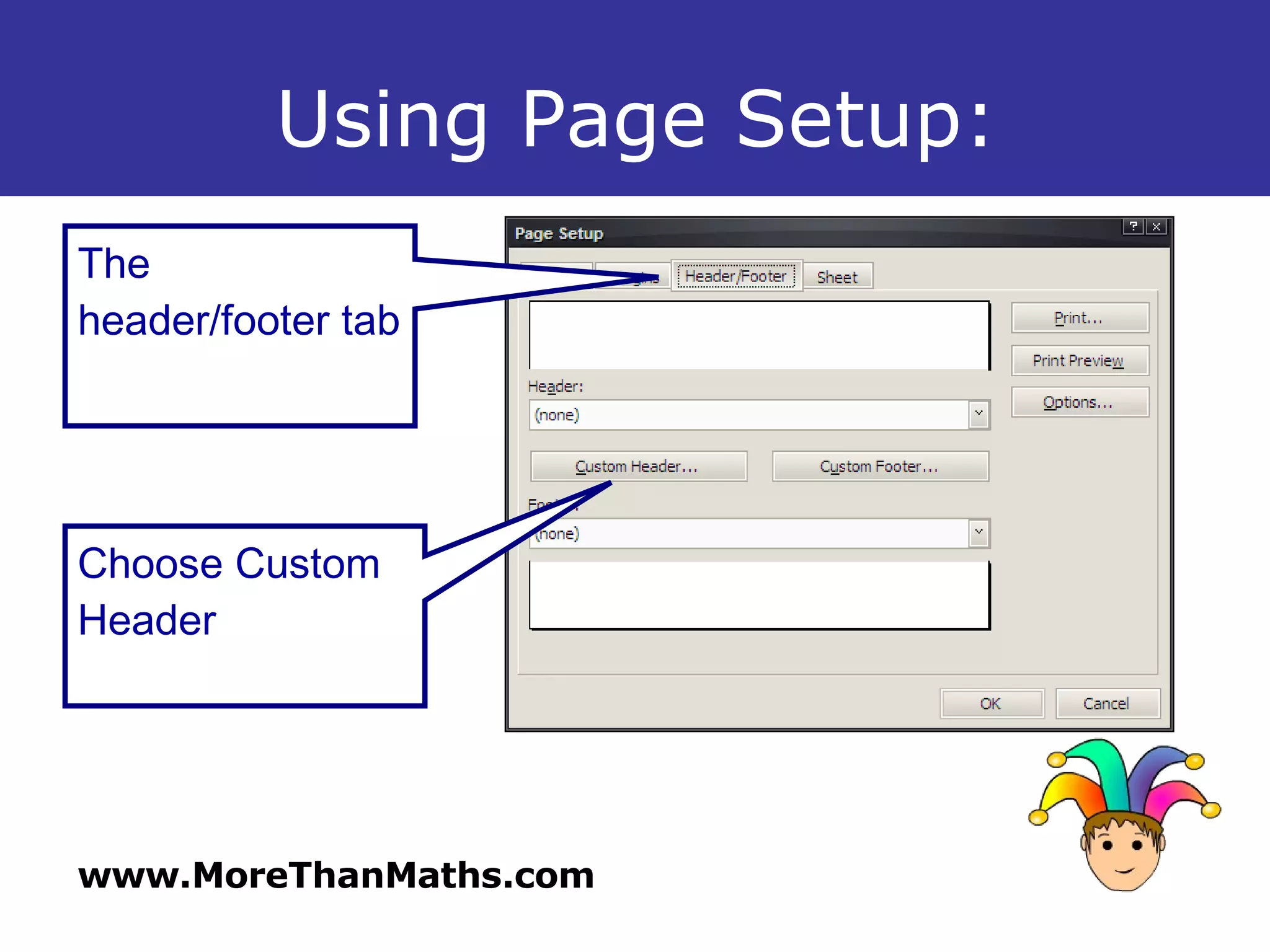 Spreadsheets Page Setup And Printing | PPT
